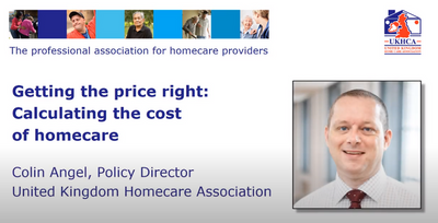 Getting the price right: Calculating the cost of homecare (2019)